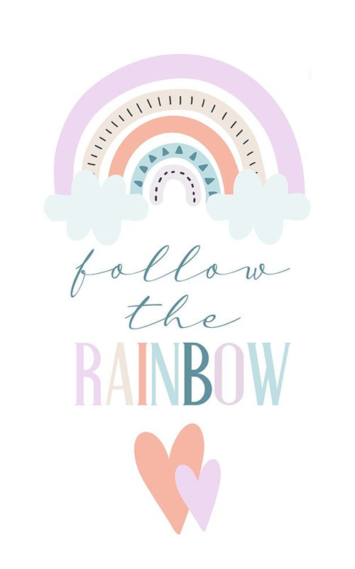 Trinx Follow The Rainbow 1 Poster Print By Kimberly Allen (12 X 24 ...