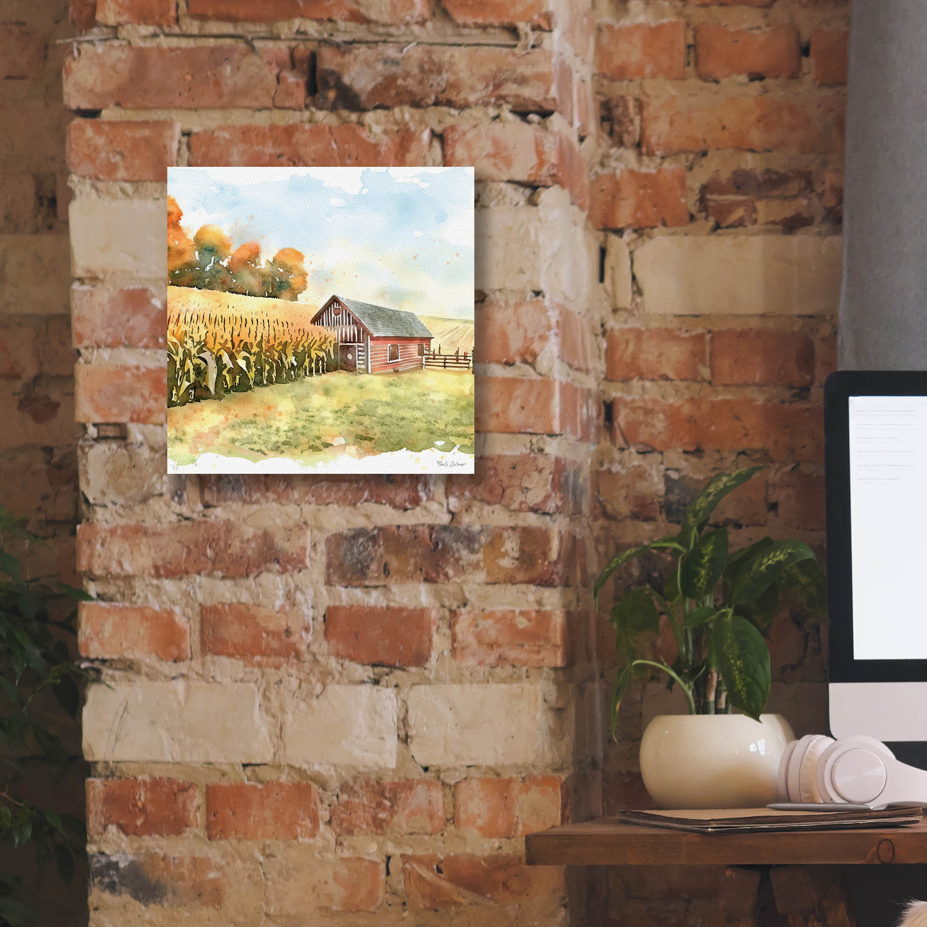 August Grove® 'Countryside Autumn Barn Iv' by Nicole DeCamp Canvas Wall ...