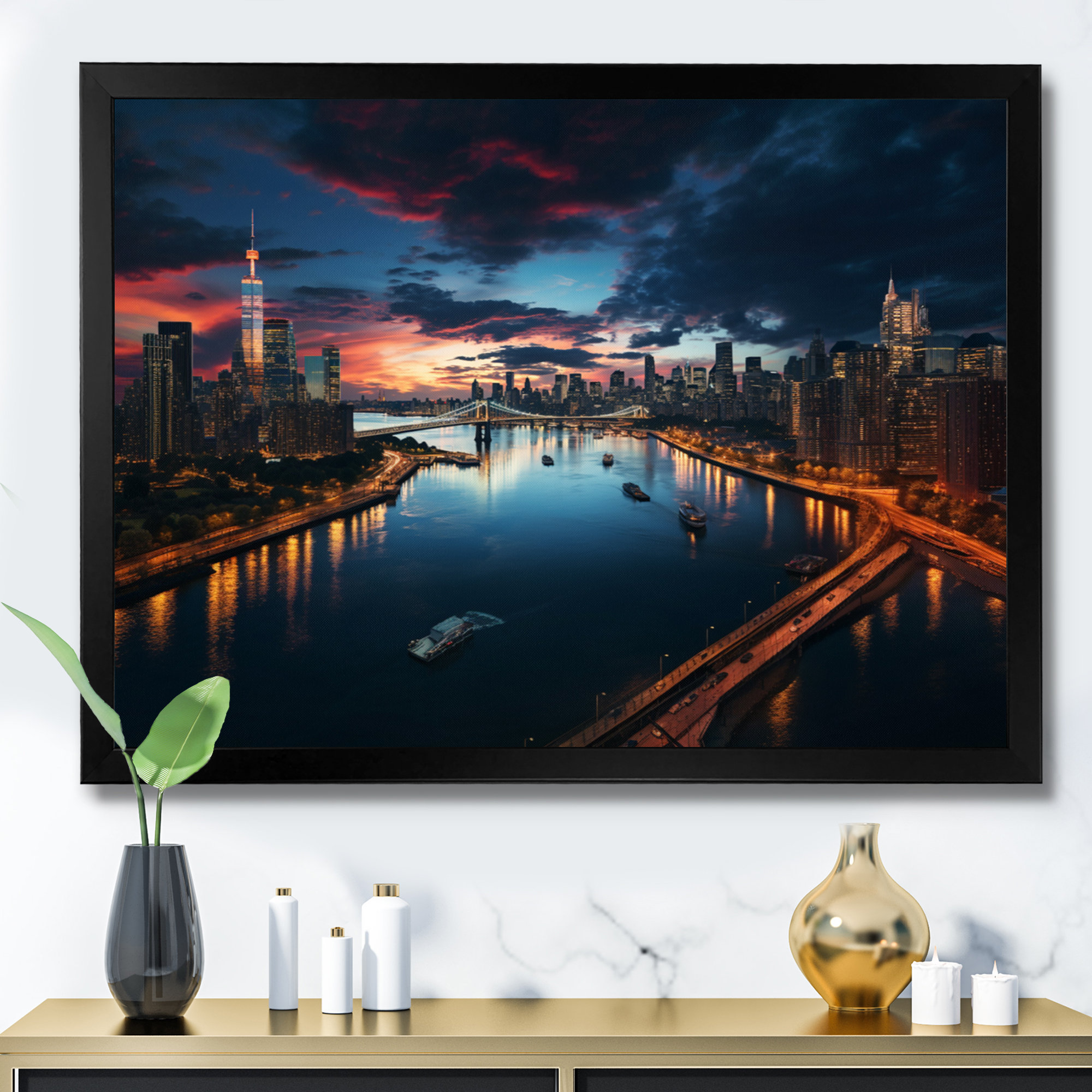 Latitude Run® Cityscape Of Nyc Usa II - Cityscapes Wall Art Prints ...