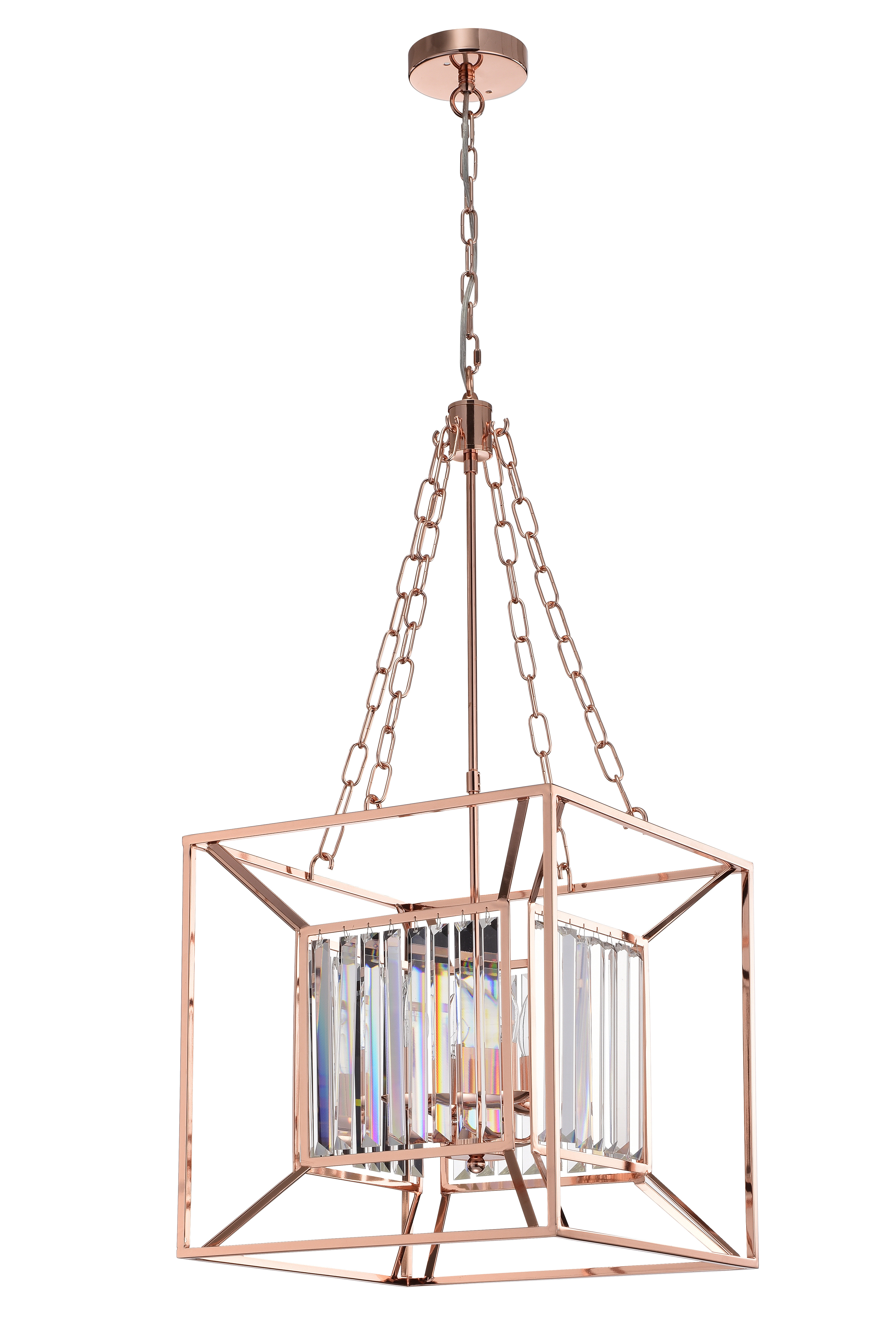 Everly Quinn Leffler 4-Light Square/Rectangle Chandelier - Wayfair Canada