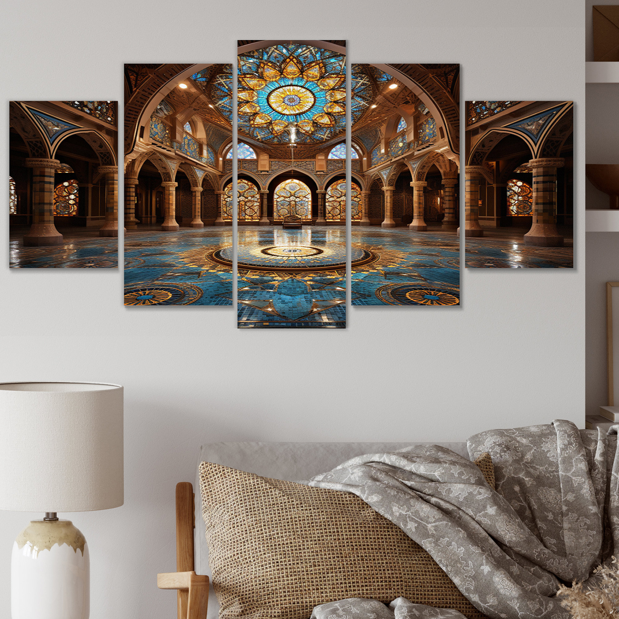 Latitude Run® Islam Art Islamic Architecture III - Islamic Metal Wall ...
