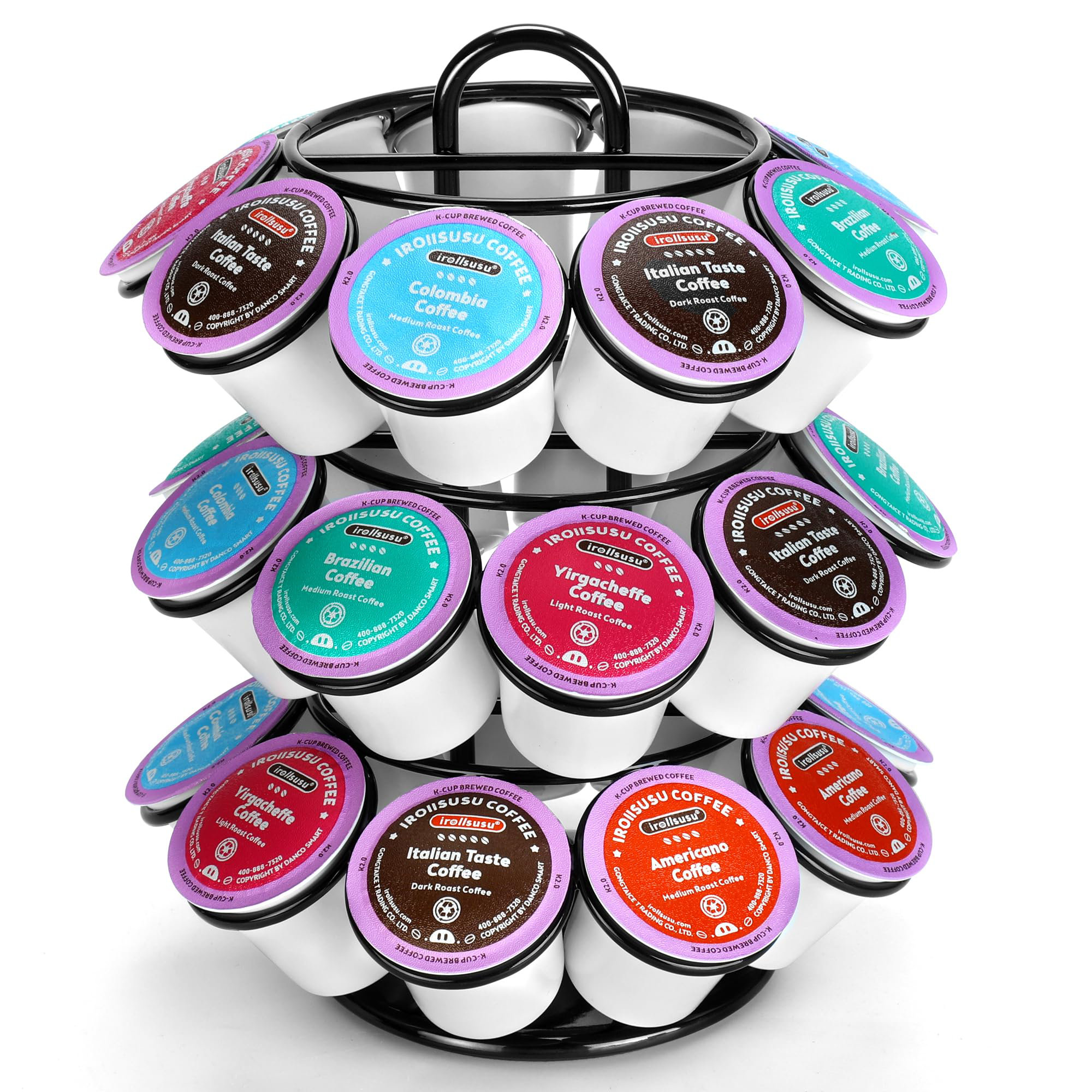 ELEMENTARY ENTERPRISE LLC Coffee Pod Holder,K Cup Holders,3 Tier Coffee ...