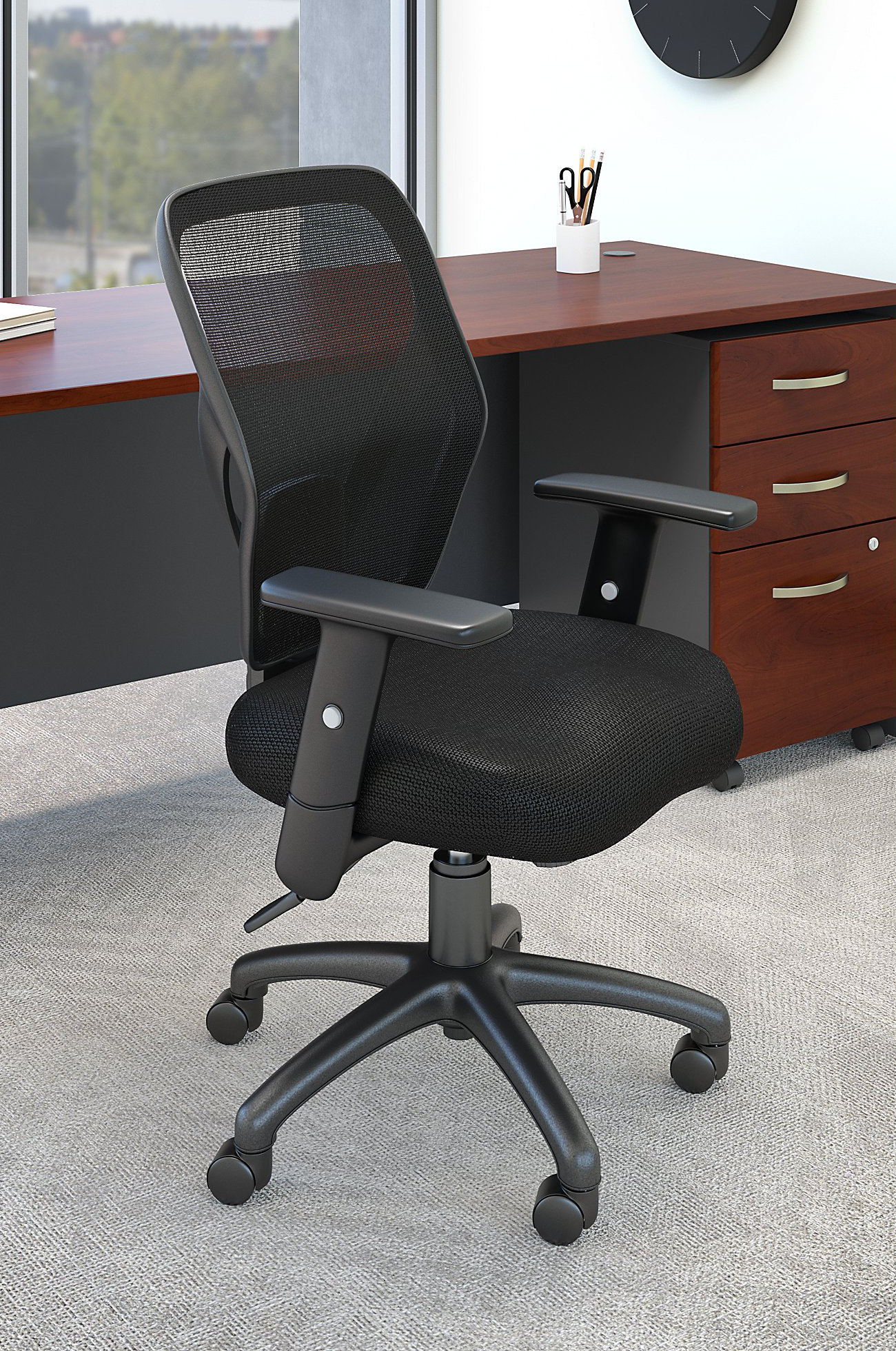 Bush Business Furniture Office 500 Collection BBF Seating Accord Mesh ...