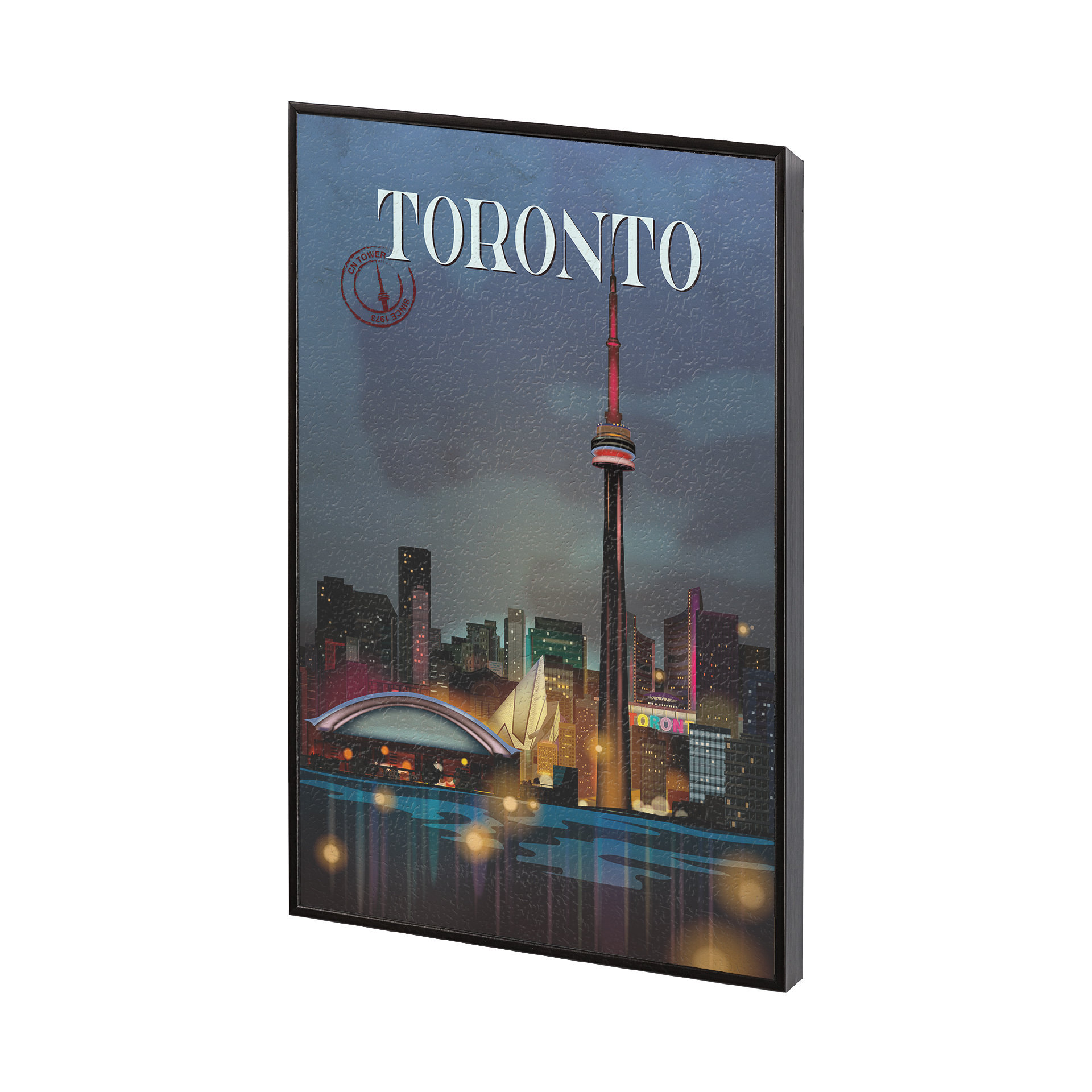 Red Barrel Studio® Toronto Go by Simone a Framed Art Print Matted under ...
