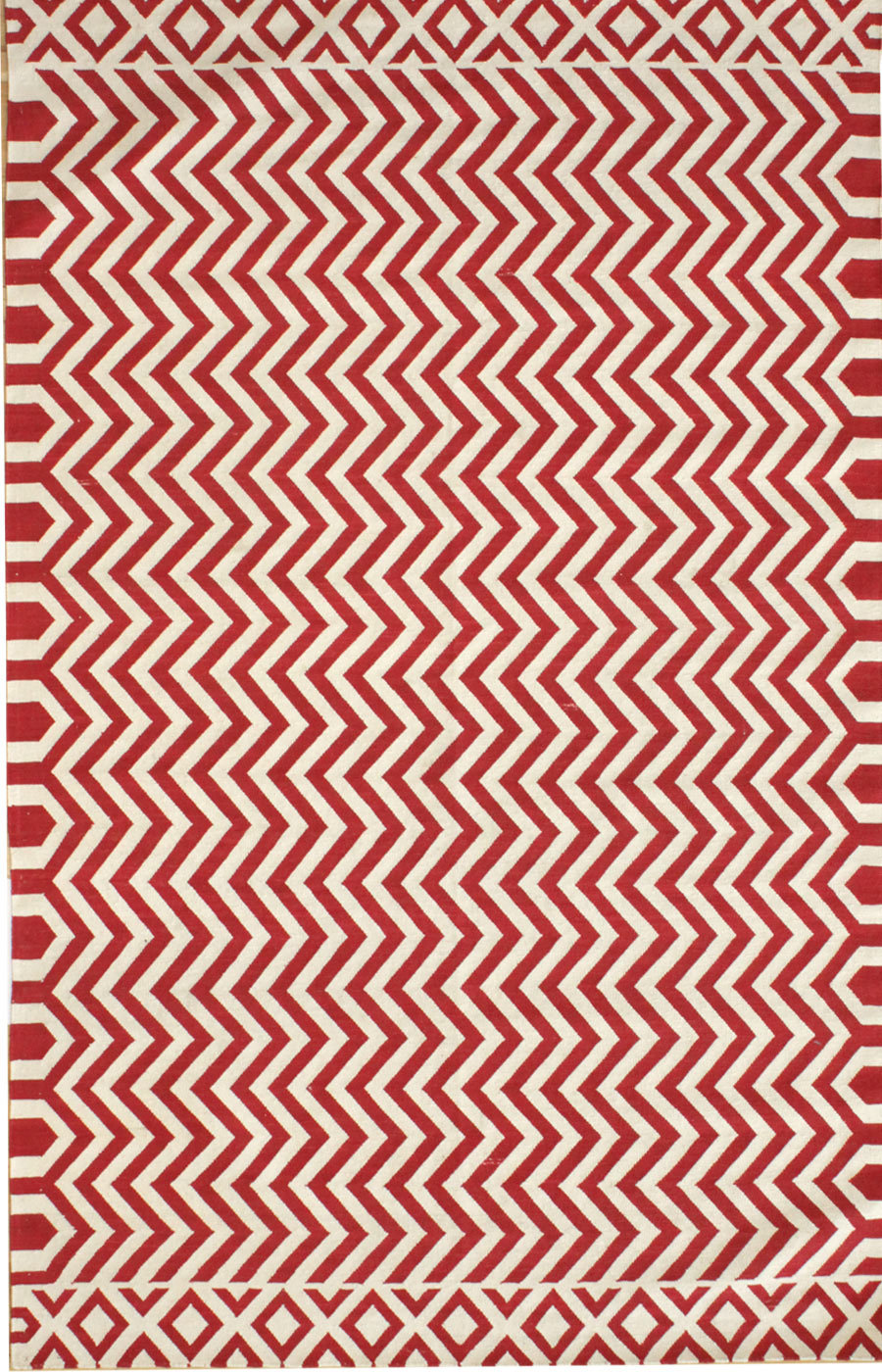 Landry & Arcari Rugs and Carpeting Zigzag Chevron Handwoven Area Rug in ...
