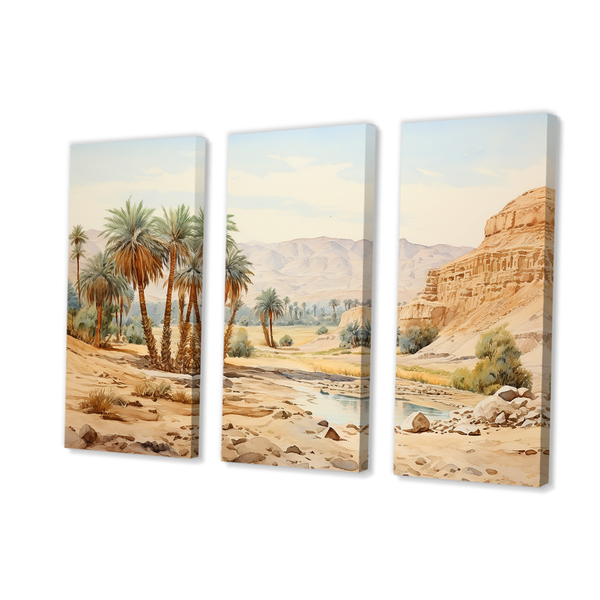 Lark Manor™ Ancient Egyptian Desert Landscape I - Egypt Wall Art | Wayfair