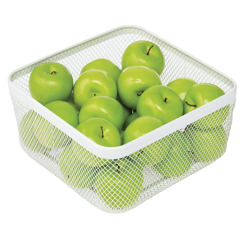 mDesign Metal Mesh Pantry Basket for Kitchen Organization and Storage ...