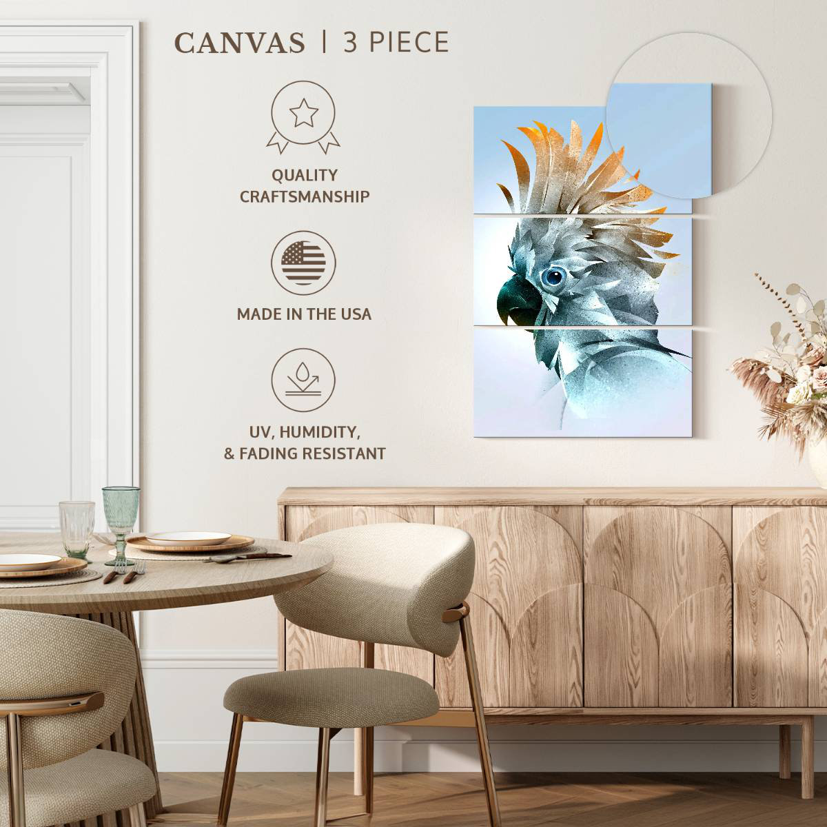 Elephant Stock Pensive Cockatoo Painting | Wayfair