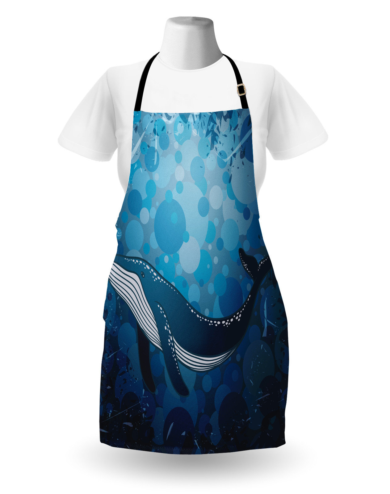 East Urban Home Whale Apron Unisex, Marine Motif Ocean Retro, Adult ...