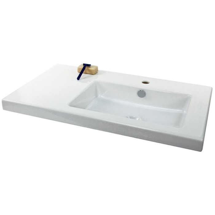 Ceramica Tecla By Nameeks Condal 32'' Tall White Ceramic Rectangular ...