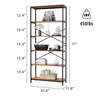 Steelside™ 71'' H x 31.6'' W Shelving Unit Bookshelf Office Storage ...