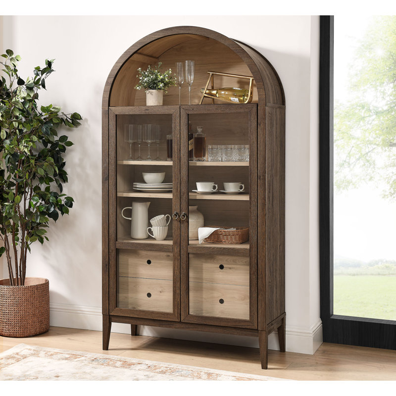 Modway Nolan 74" Tall Arched Storage Display Cabinet & Reviews | Wayfair