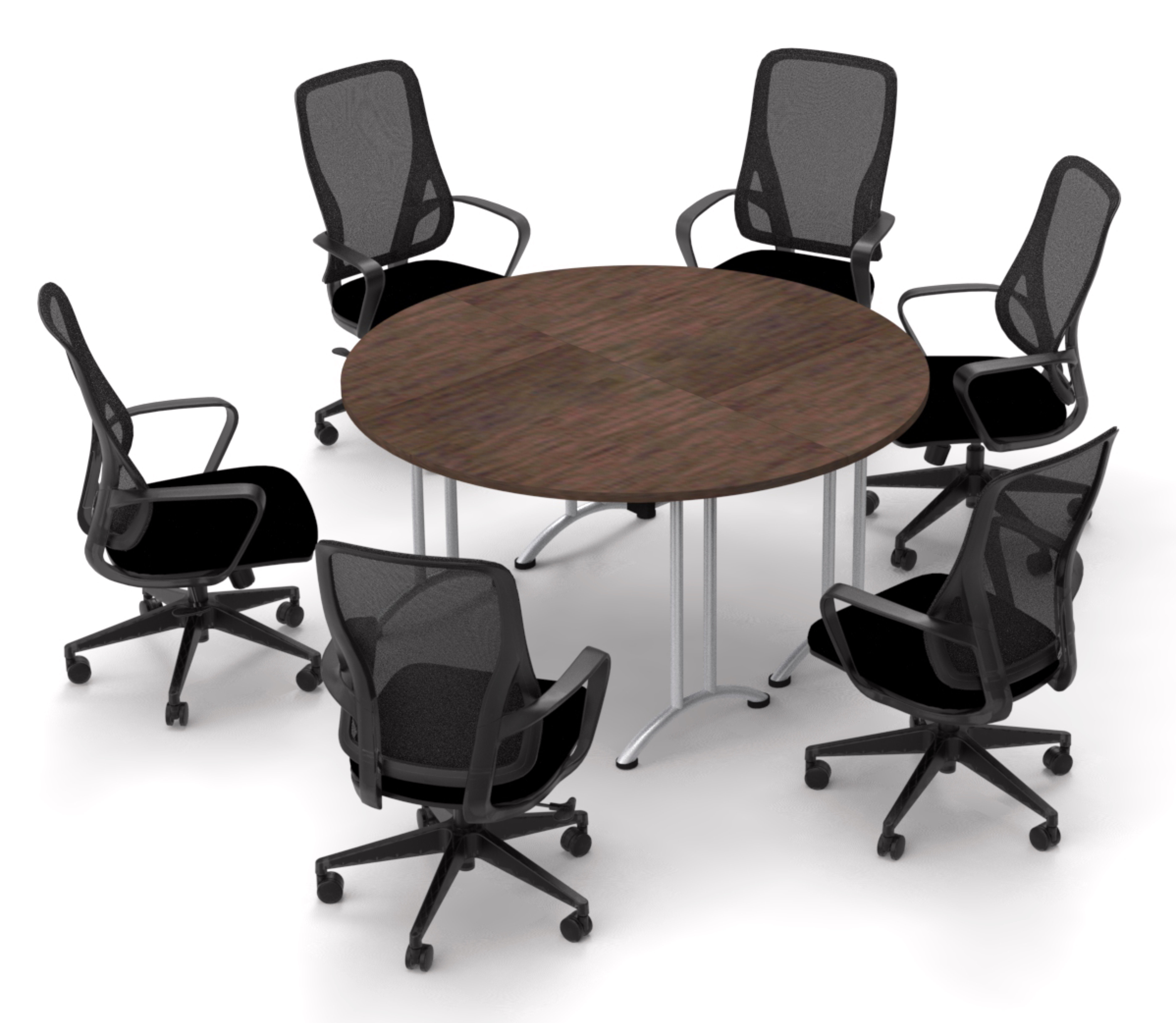 Symple Stuff Cotswald 6 Person Conference Meeting Tables with 6 Chairs ...