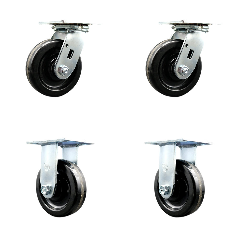 Service Caster 4 Piece Albion Caster Set | Wayfair