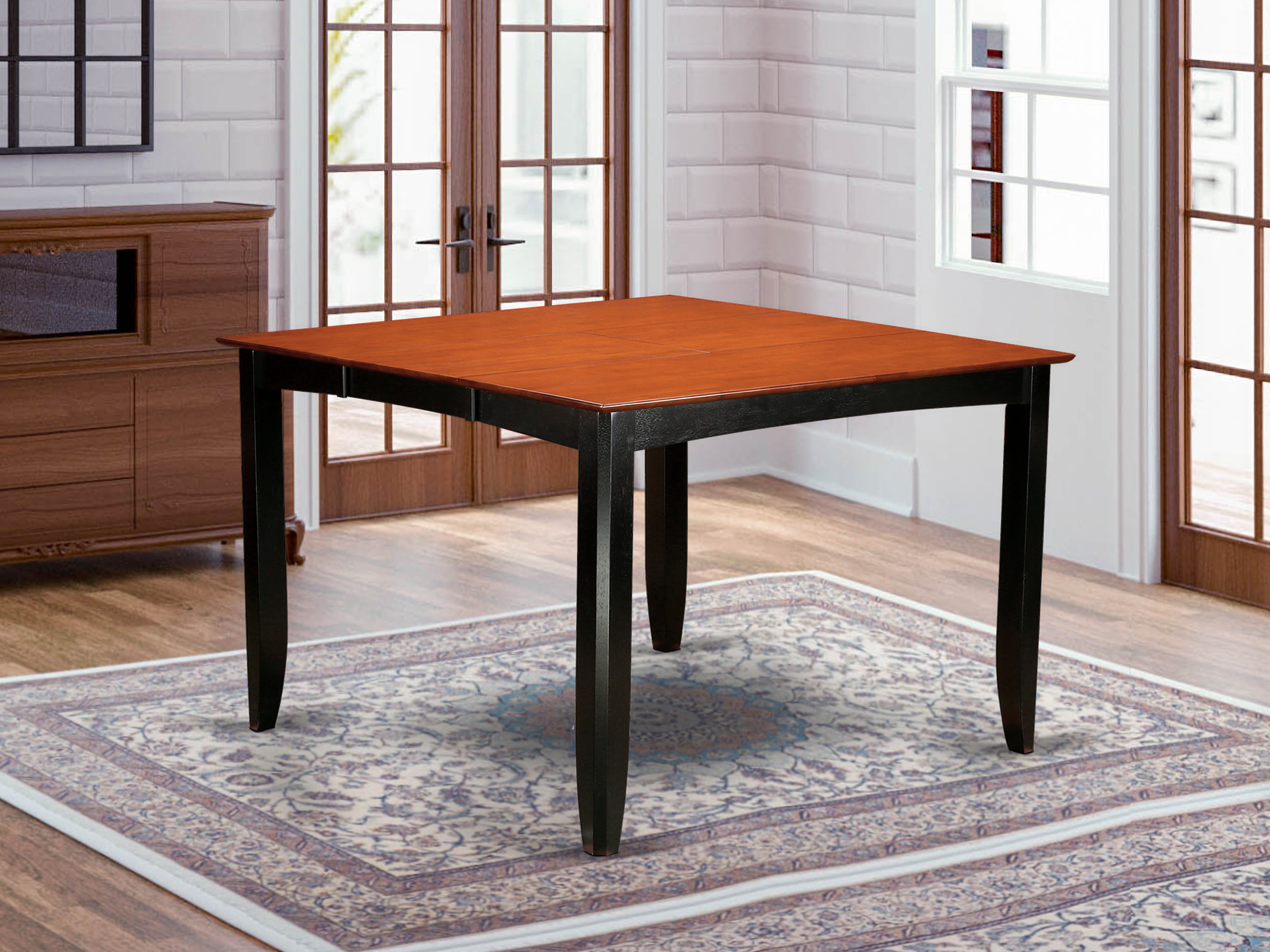 Rosalind Wheeler Dunnes Counter Height Extendable Dining Table | Wayfair
