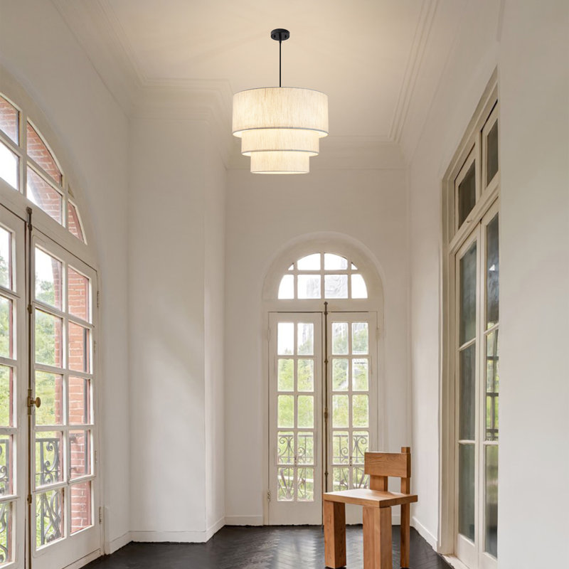 Ebern Designs Adalaina 4 - Lights Drum Chandelier Dining Room ...