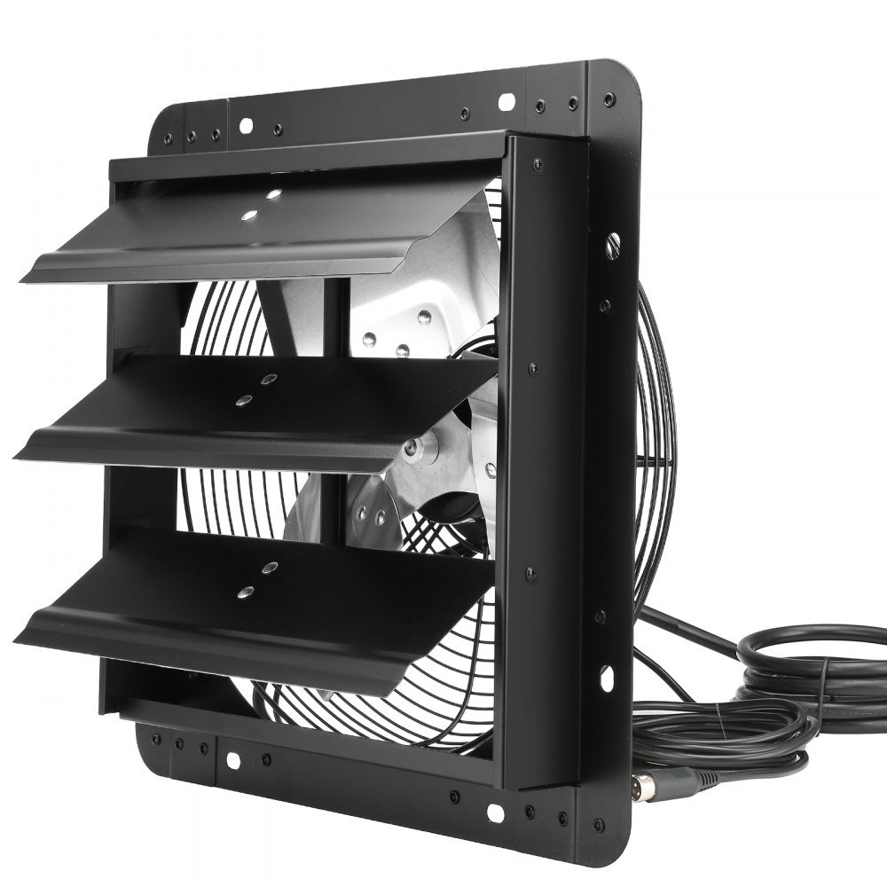 Stellweilan Tessberg Shutter Exhaust Fan, with Temperature Humidity ...