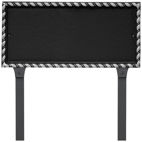 Montague Metal Products Franklin Rectangle Two Line Address Sign Plaque ...