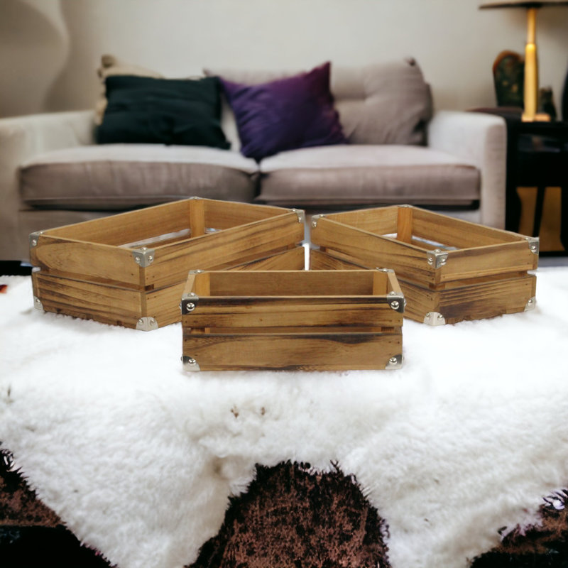 Union Rustic Solid Wood Crate Set | Wayfair