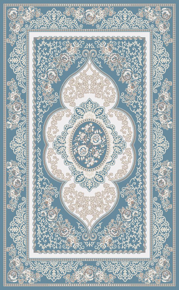Bungalow Rose RAYAN RUG 2'X3' 04633A LIGHT BLUE | Wayfair