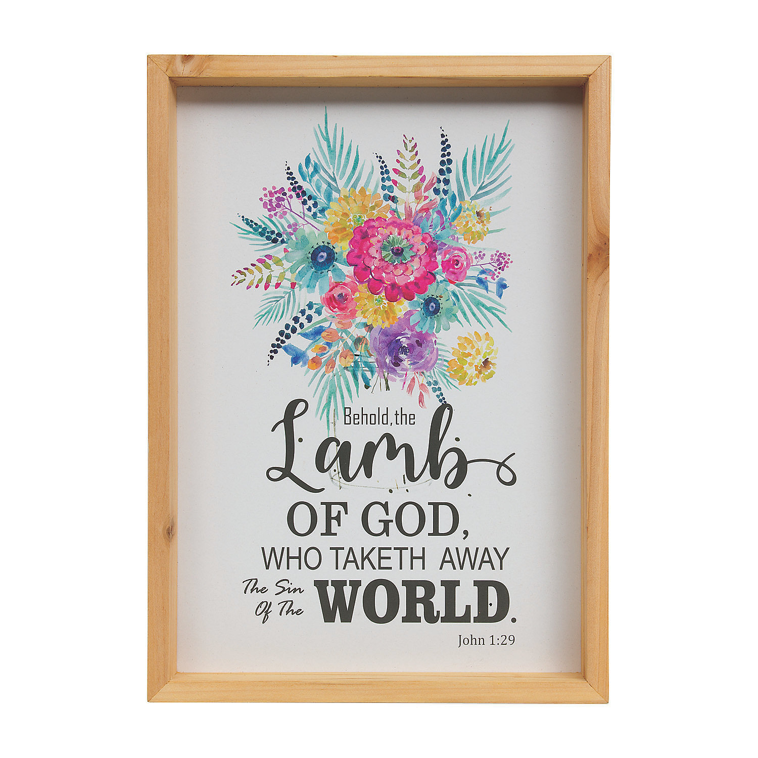 The Holiday Aisle® Behold The Lamb Of God Wall Sign - Home Decor - 1 ...