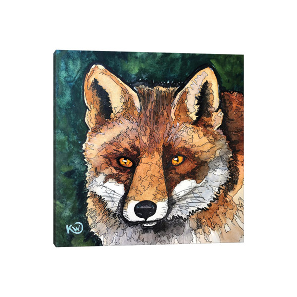 Alpen Home Fox by Kim Winberry - Wrapped Canvas Painting | Wayfair.co.uk