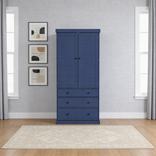 Lark Manor™ Farmhouse Freestanding Kitchen Pantry Cabinet With Drawers ...