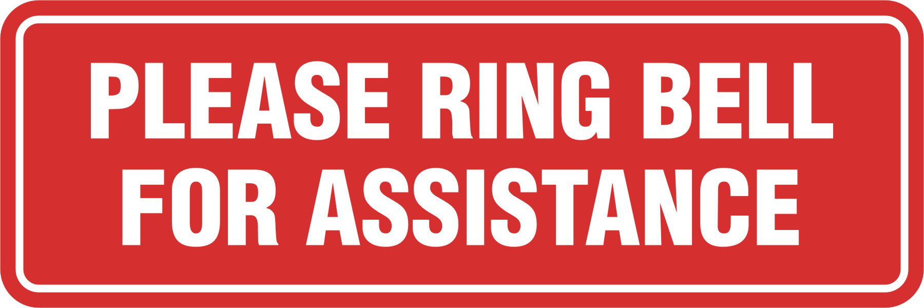 Signs ByLITA Standard Please Ring Bell For Assistance Sign | Wayfair