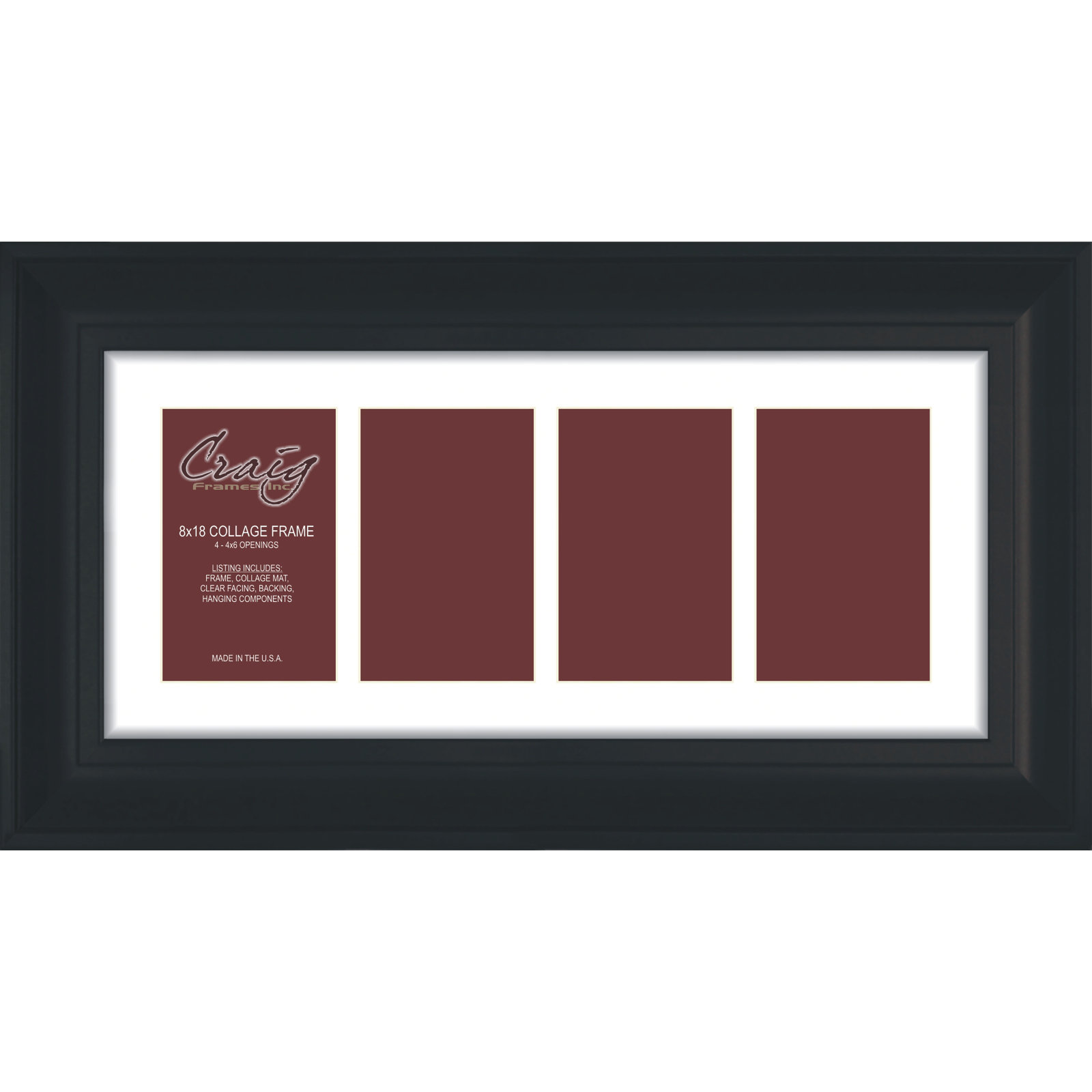 Wade Logan Dellinger Matte Collage Picture Frame in Black & Reviews ...