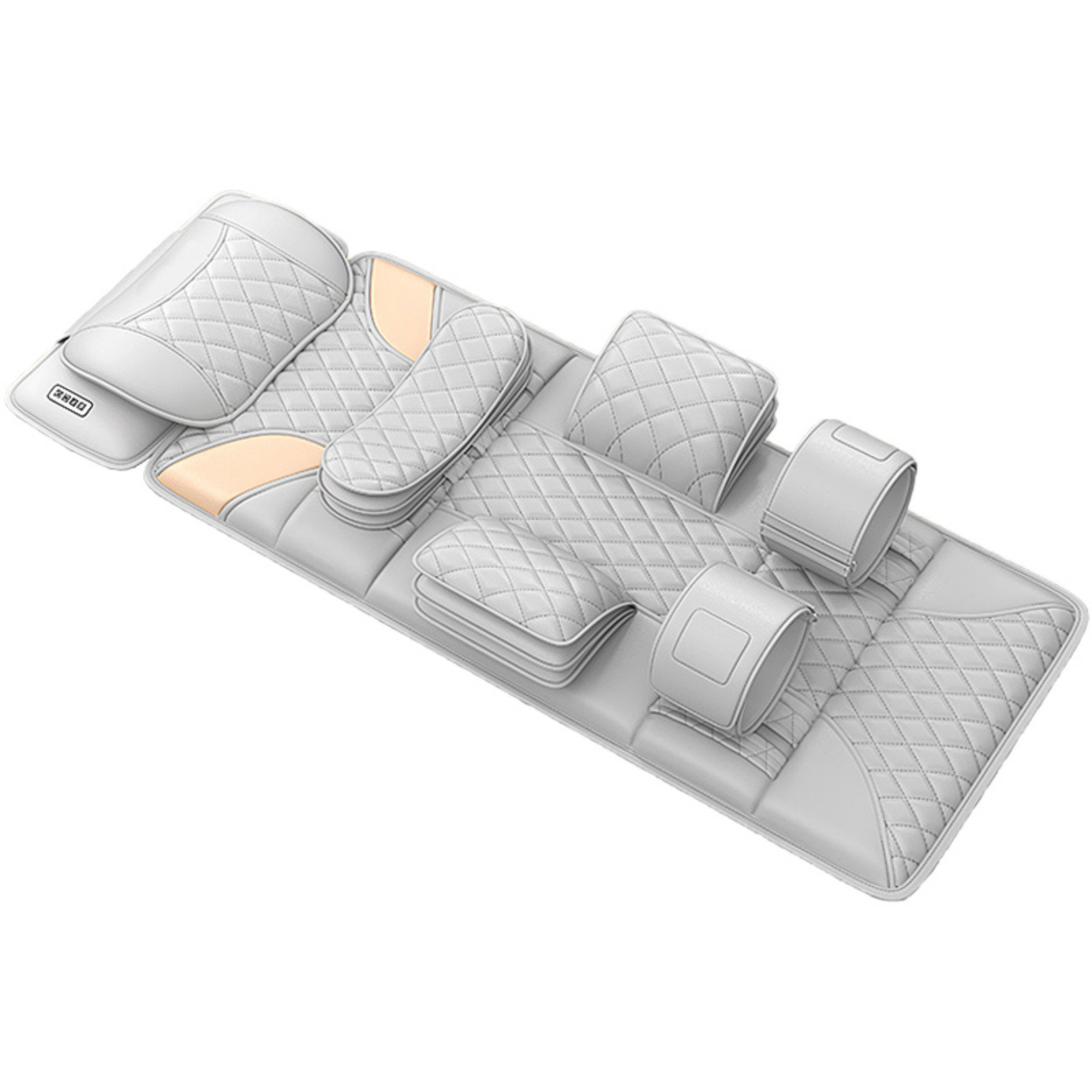 Inbox Zero Full-body Pu Massage Pad, Back Massage Bed With Heating Pad ...