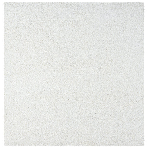 Brayden Studio Warwickshire Solid Colour Hand Woven Hand Hooked Cream ...