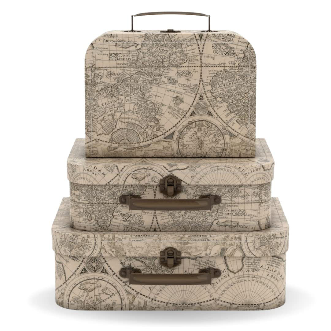 Williston Forge Cardboard Decorative Storage Boxes With Lids: Set Of 3 ...