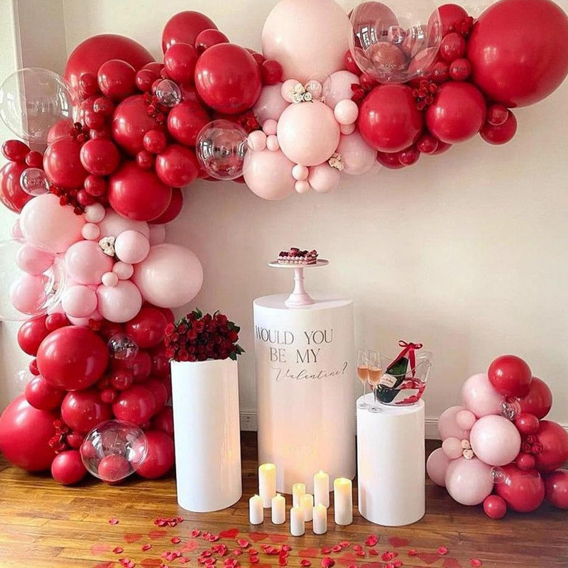 The Party Aisle™ Ruby Red Balloons, 140 pcs Dark Red Balloons - Wayfair ...