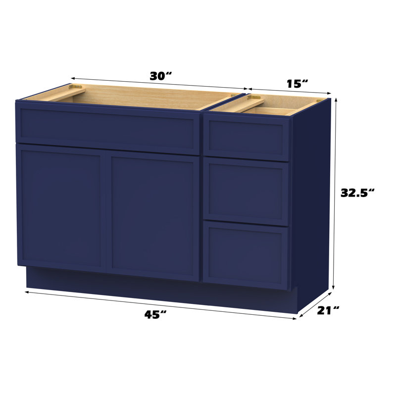 Home Beyond 45'' Single Bathroom Vanity Base Only | Wayfair