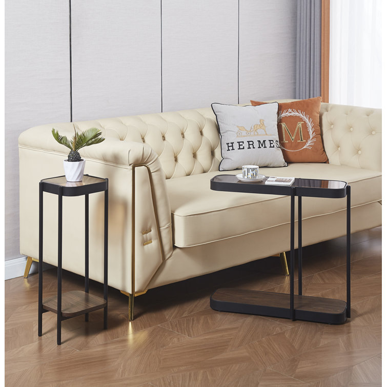 Williston Forge Allmar Glass Top Nest Of Tables | Wayfair.co.uk