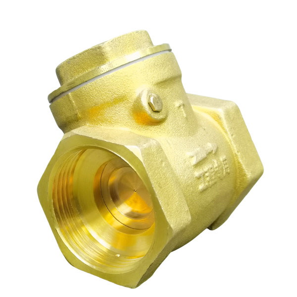 FixtureDisplays 1 1/4" Swing Brass Check Valve One Way Non-Return Valve ...