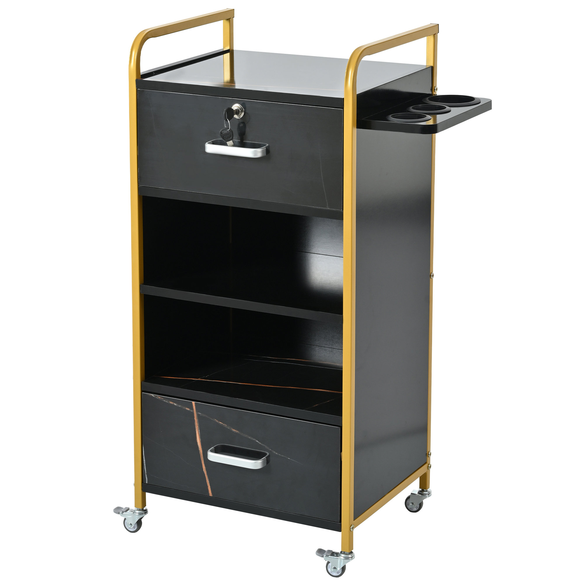 gearonic 33.8'' H x 15.7'' W Utility Cart with Wheels | Wayfair