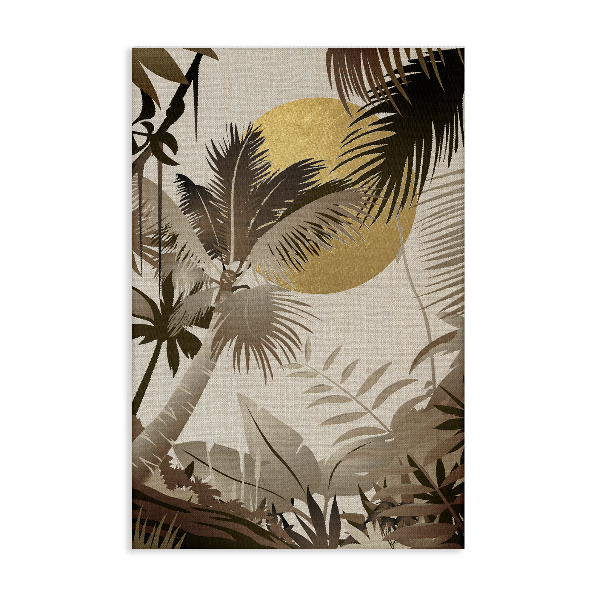 Bay Isle Home™ Neutral Tropical Trees Canvas Wall Art by Reinders | Wayfair