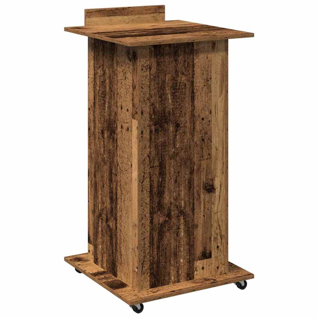 Latitude Run Lectern With Wheels & Drawer 55X55x107 Cm Engineered Wood ...