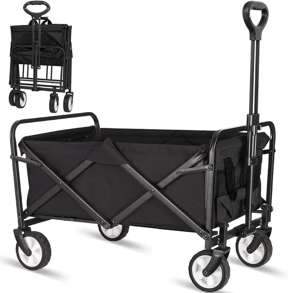 BTY Foldable Wagon Lightweight in Black | Wayfair