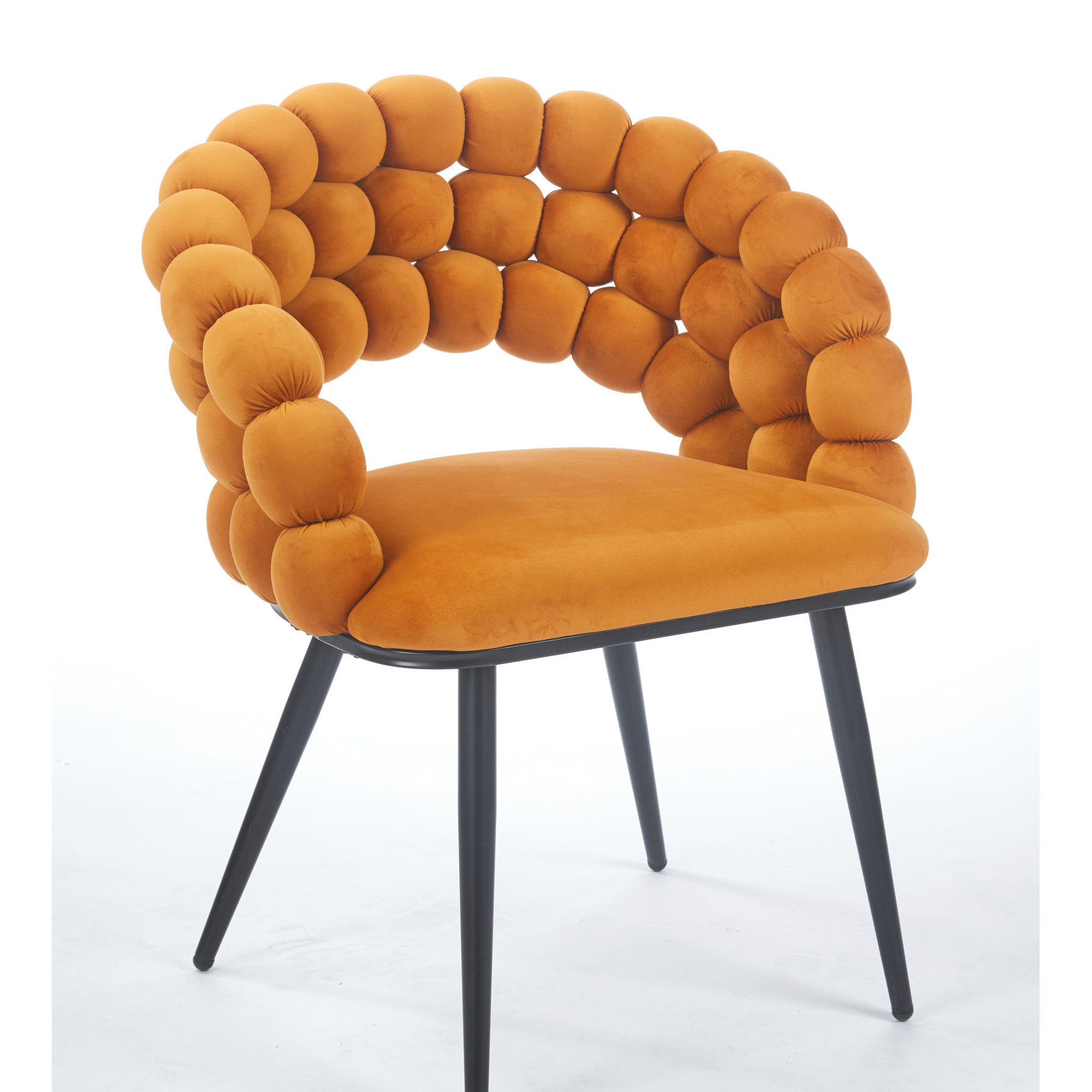 Corrigan Studio® 2 Orange Modern Seating Chairs: Construction, Soft ...
