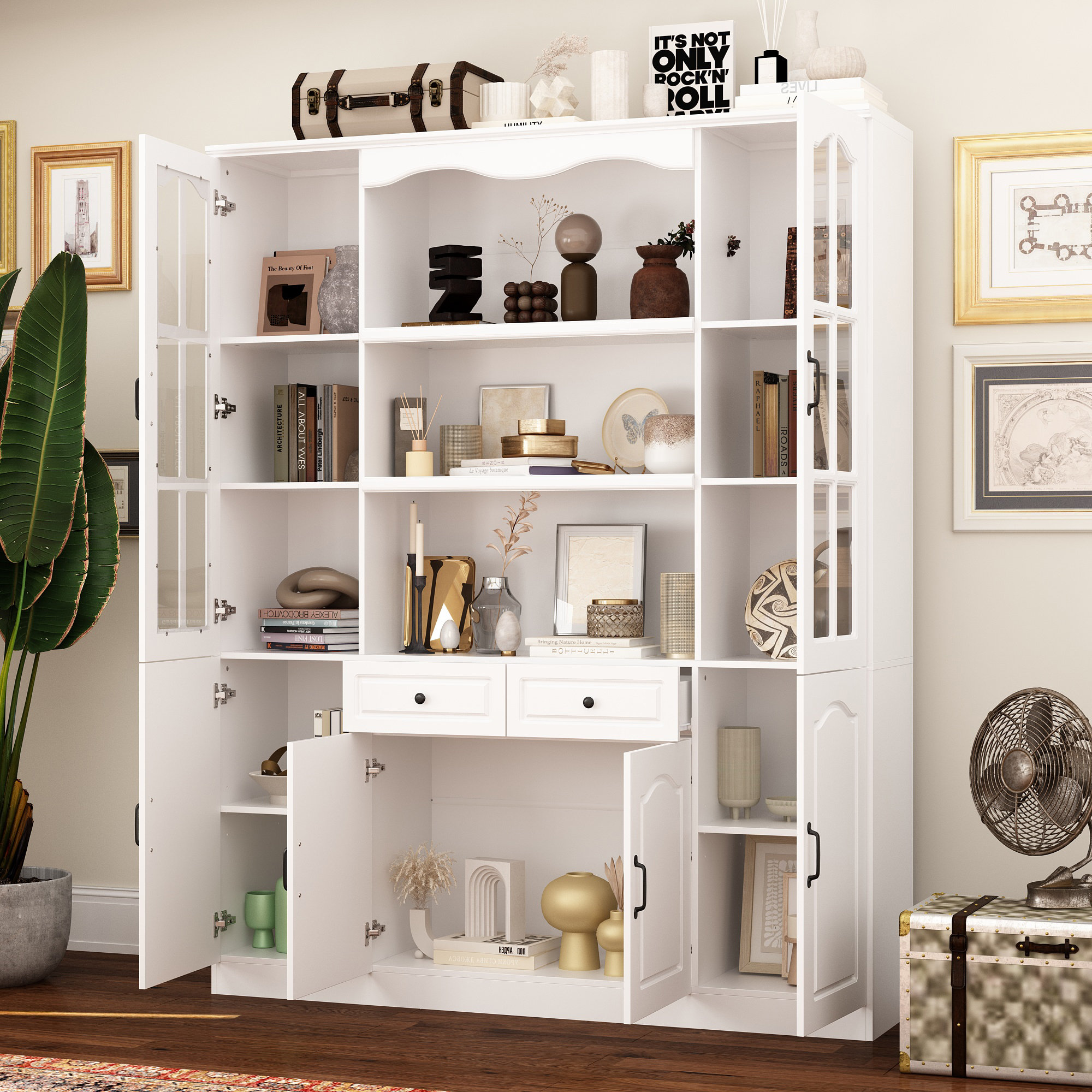 Lark Manor Modern Display Cabinet With Strong Storage - Wayfair Canada