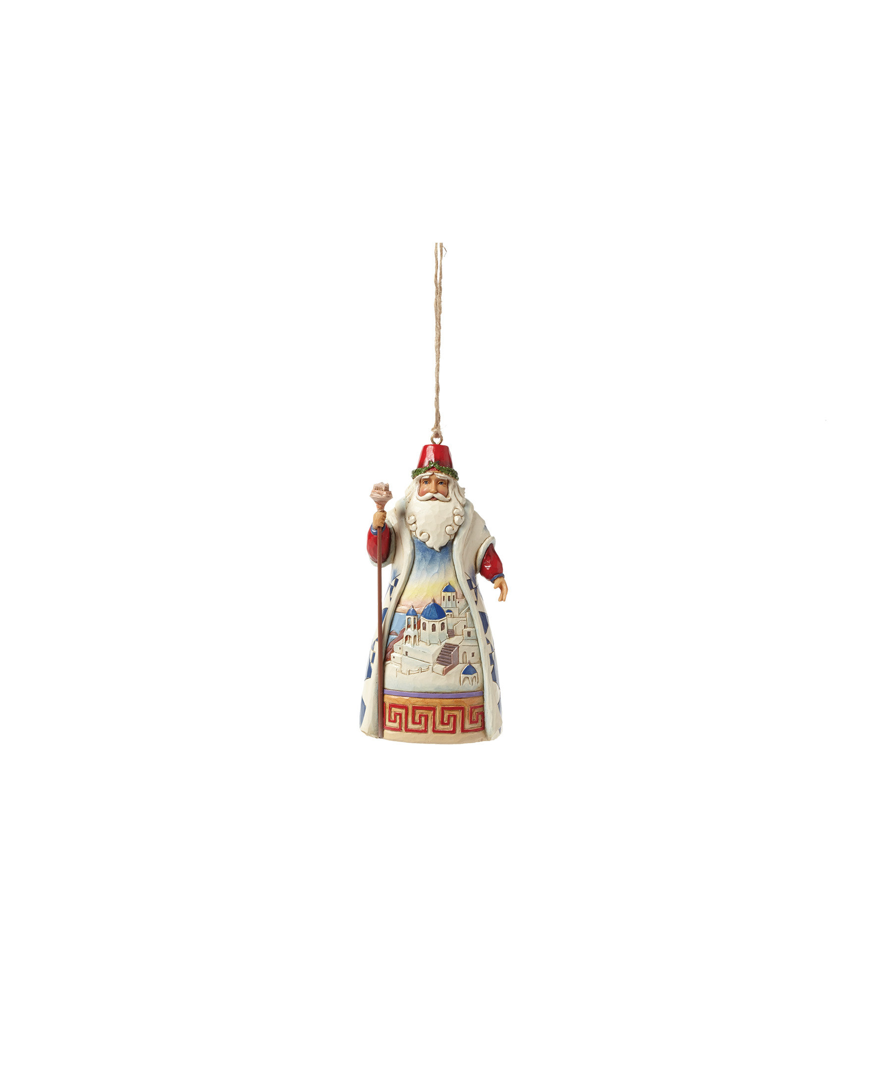 enesco Jim Shore Heartwood Creek Greek Santa Hanging Ornament 4.5in H ...