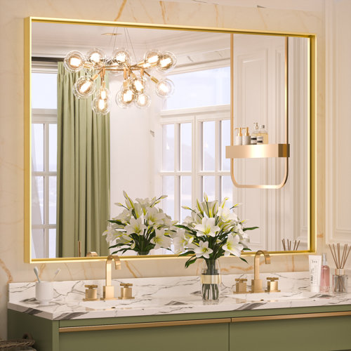 Gold Rectangle Mirrors You'll Love | Wayfair