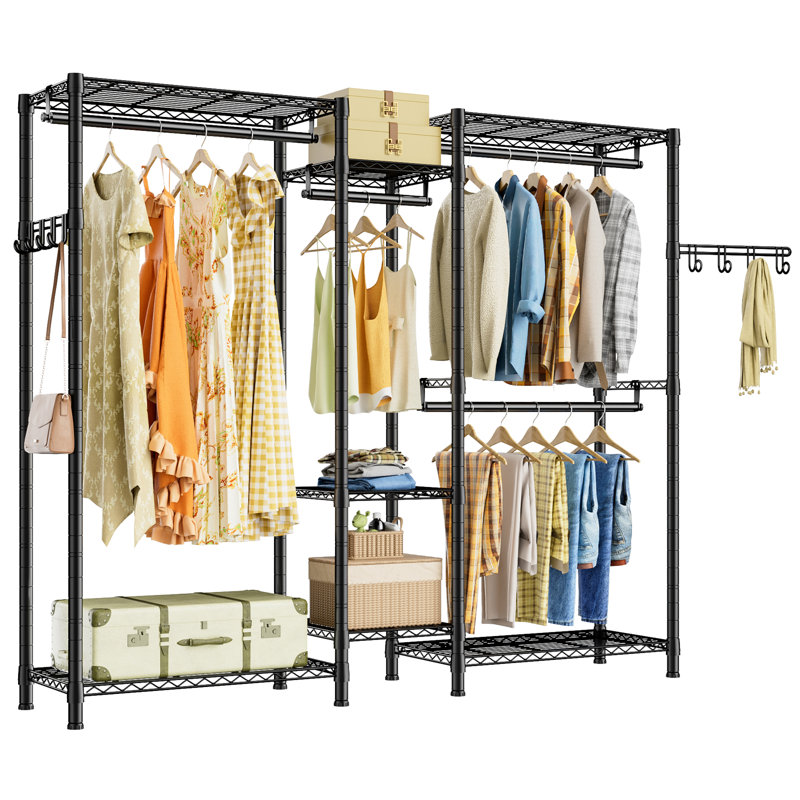 Rebrilliant Garment Rack Heavy Duty Clothes Rack Metal Clothing Rack ...