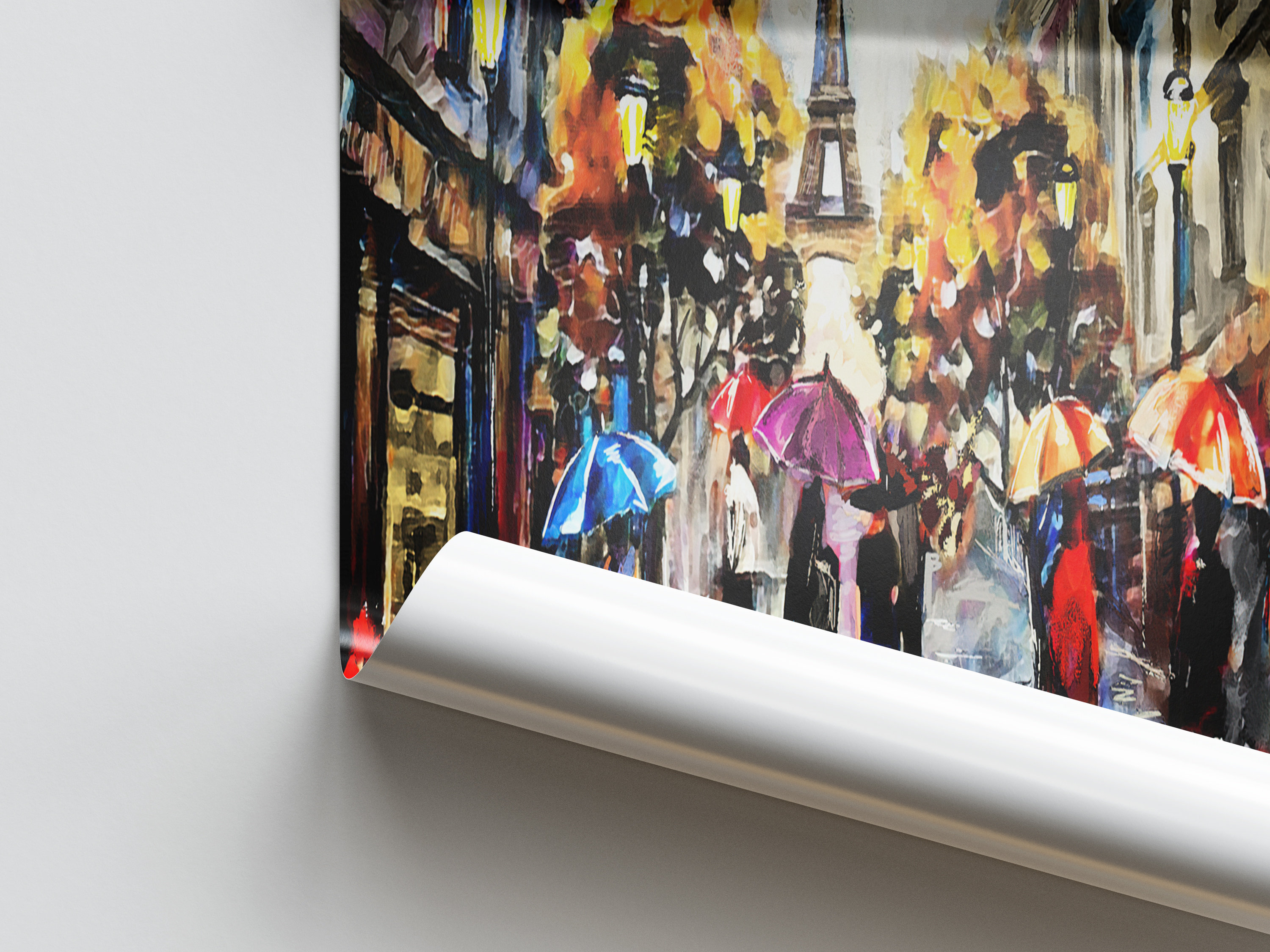 Lark Manor™ Cityscape Canvas Art, Eiffel Tower Artwork, Paris Street ...