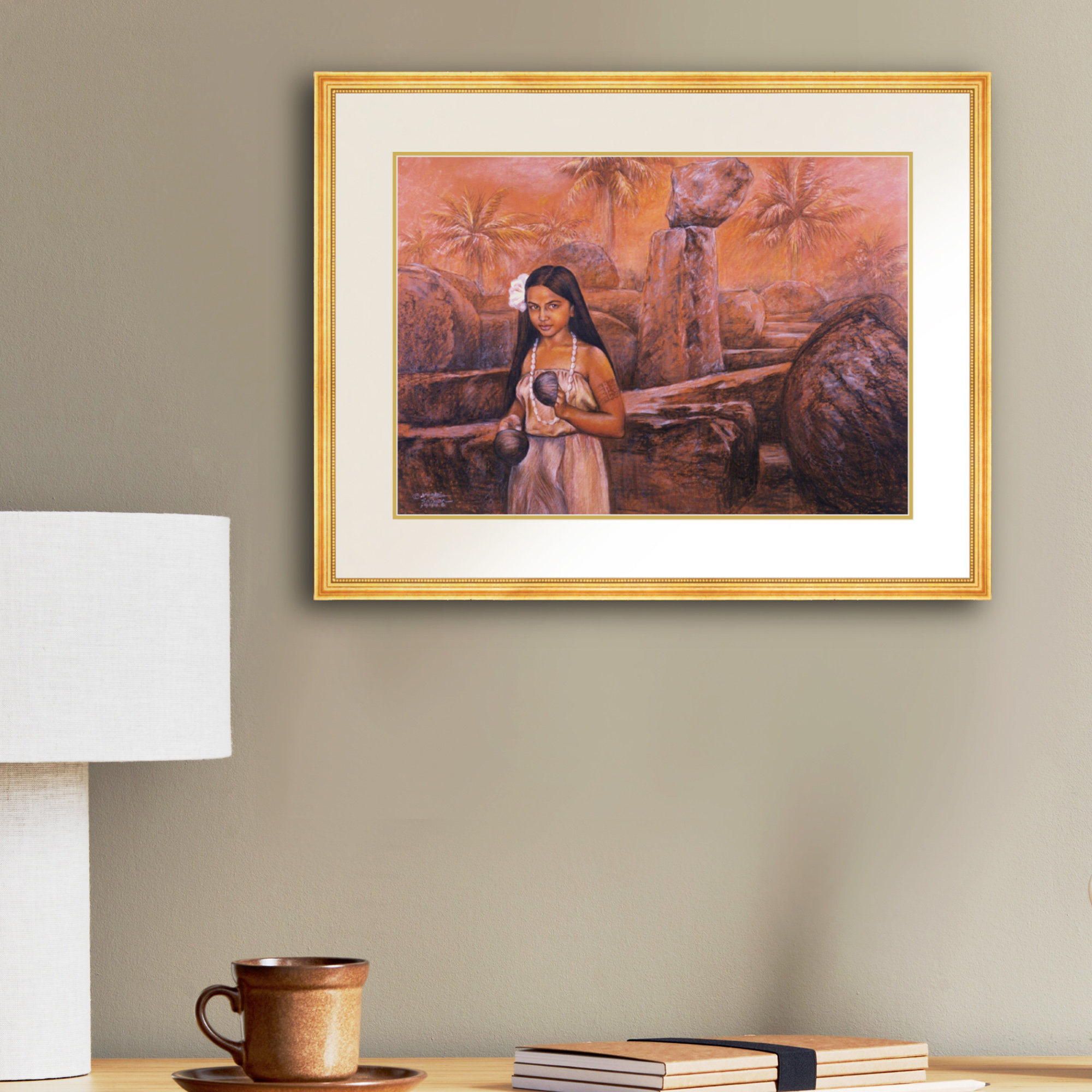 Luminance Arts Coconut Girl by Chen Xiaoping - Single Picture Frame Print | Wayfair