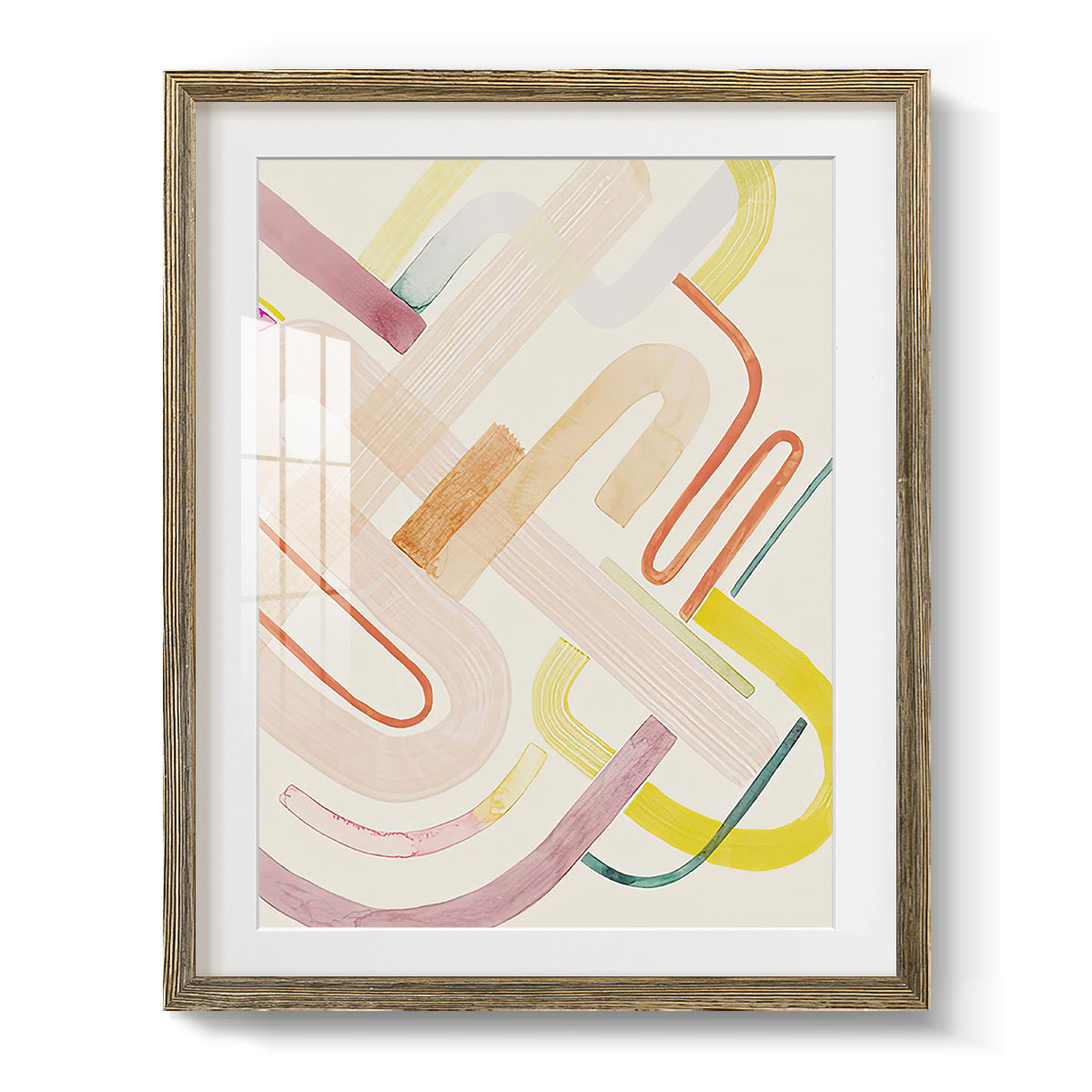 Wrought Studio Frosted Helix II Framed Print | Wayfair