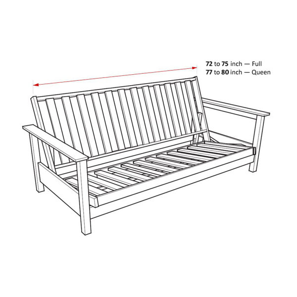 Prestige Furnishings Peters Cabin Stone Futon Cover | Wayfair