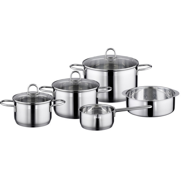 ELO 9 - Piece Stainless Steel Cookware Set | Wayfair.co.uk
